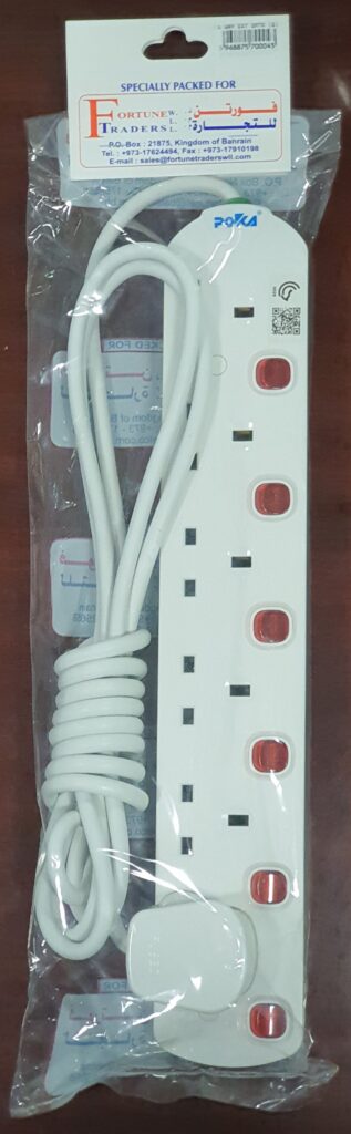 13 Amp 6 Way Extension 906S 3M (G) - Fortune Traders W.L.L.